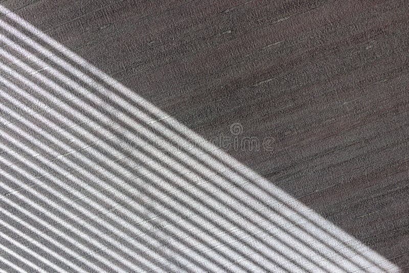 Hard Diagonal Shadows on Grey Textured Wall from a Window Roller ...