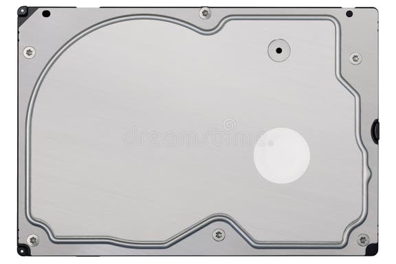 Hard Disc Drive Casing Top View Isolated on White Background Stock ...