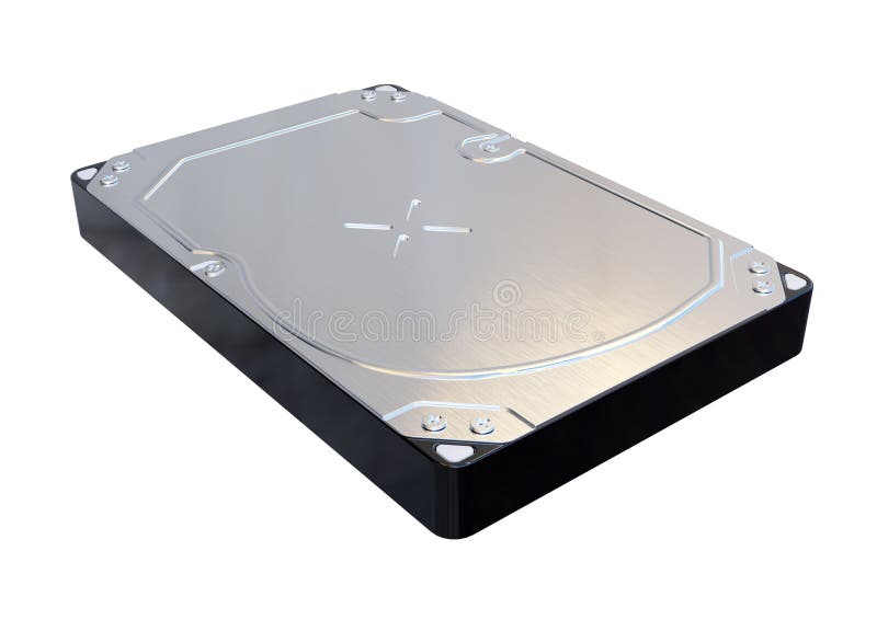 Hard Disc Drive HDD, Internal Computer Memory, Isolated Over White ...