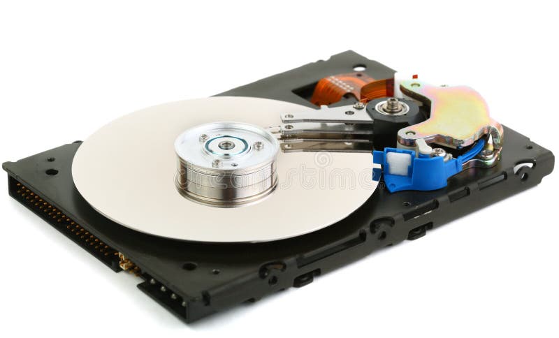 Hard disc drive stock image. Image of desktop, reflection - 59191075
