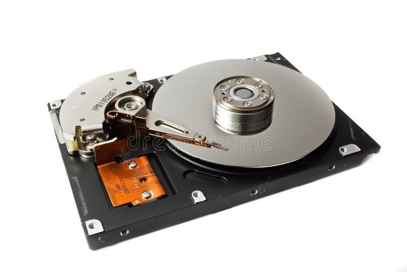Disassembled HDD Hard Drive Stock Photo - Image of magnet, breaking ...