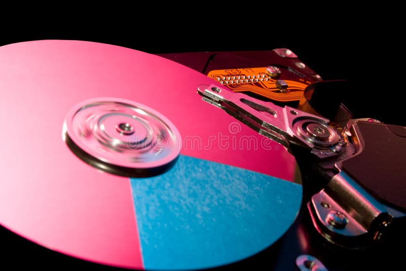 Pink hard drive stock image. Image of drive, colored, pink - 5848757
