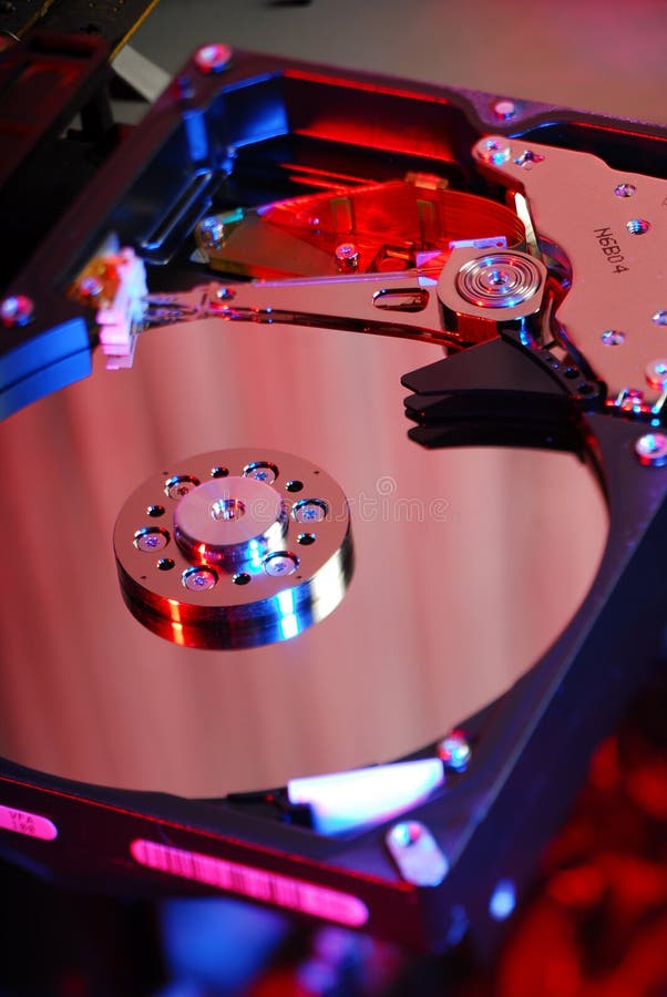 Hard disk background stock photo. Image of blue, opened - 18396870
