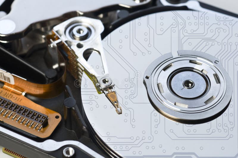 Hard Disk With Circuit Reflections Picture. Image: 10322984