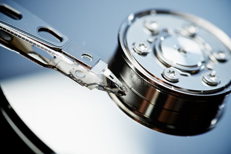 Hard disk close up stock photo. Image of device, close - 115780924
