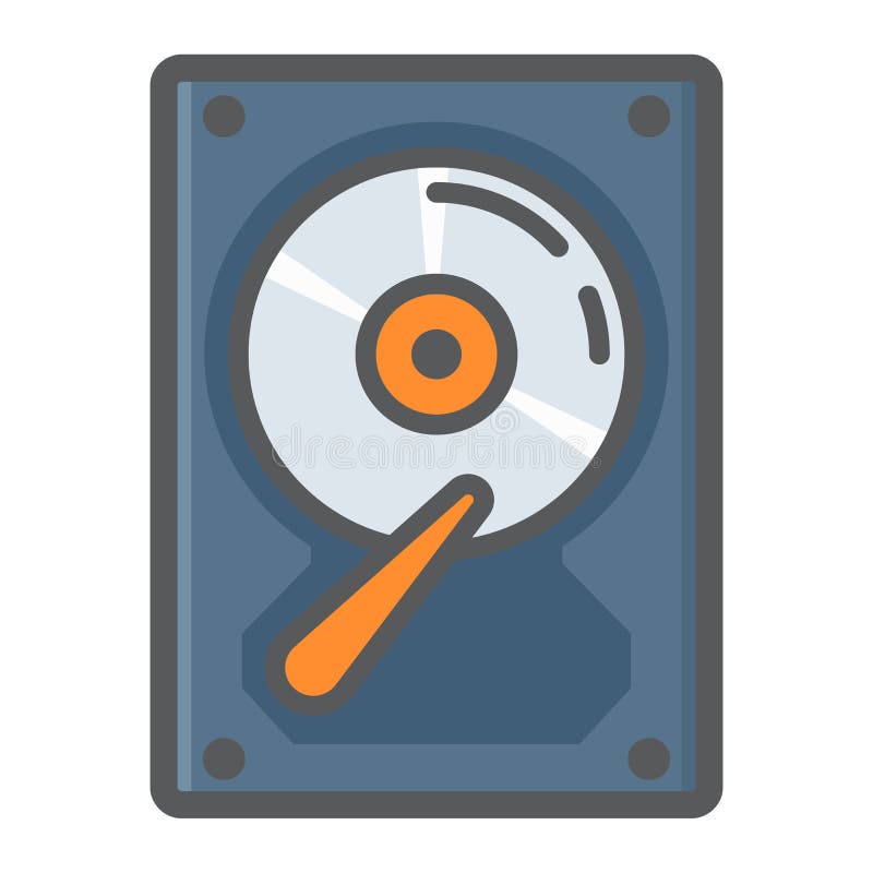 Hard Disk Flat Icon, Hardware and Hdd Stock Vector - Illustration of ... Hard Disk Flat Icon, Hardware and Hdd Stock Vector - Illustration of ...