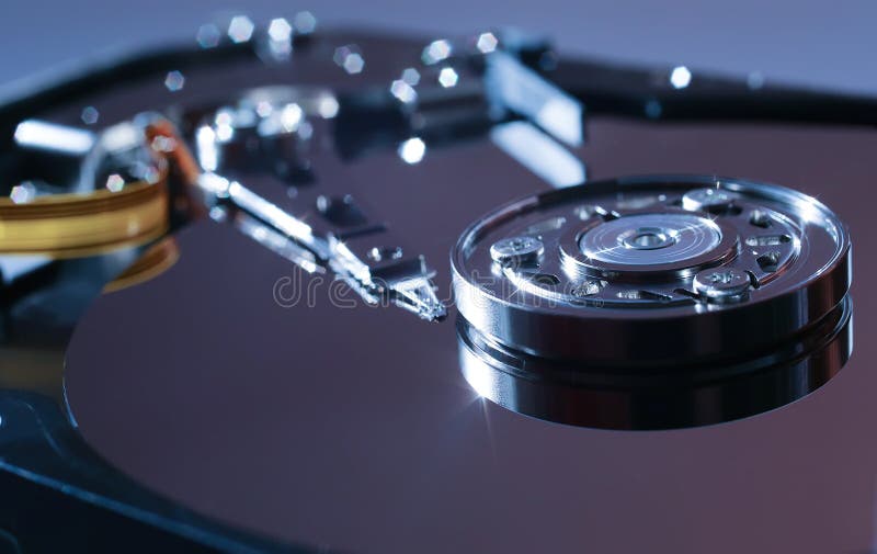 Hard disk of the computer stock image. Image of information - 41181065