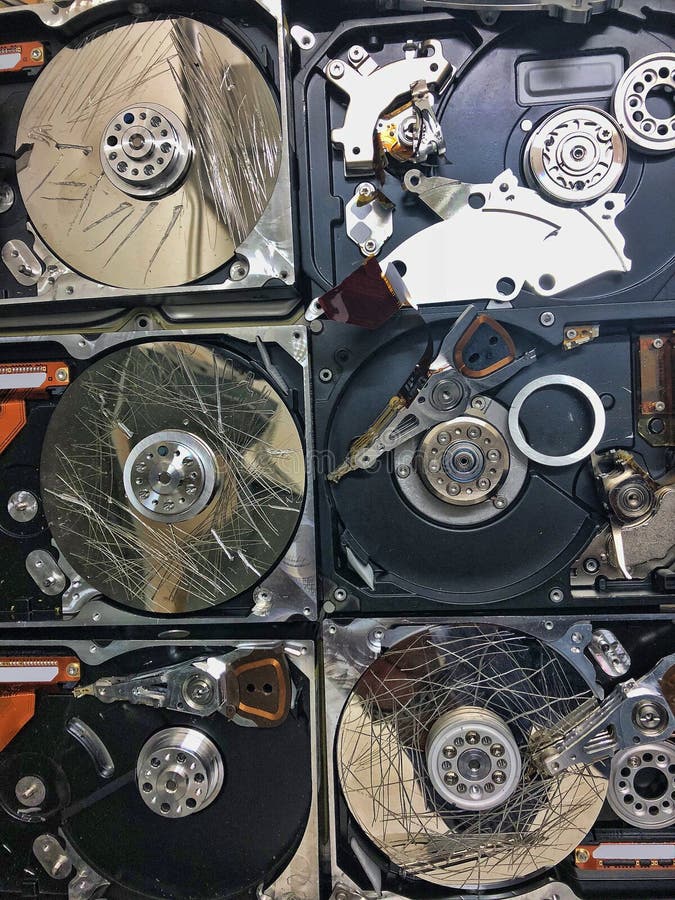 Hard Disk data destruction stock photo. Image of computer - 111878972