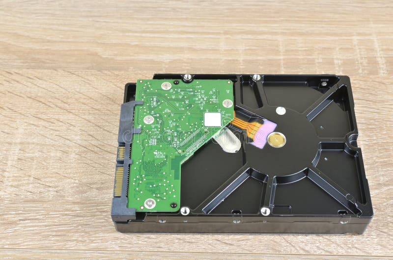 Hard disk on a desk stock photo. Image of hitech, industry - 99698846