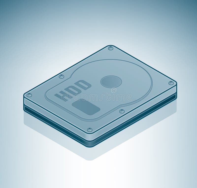 Hard Disk Drive stock vector. Illustration of hard, drive - 14445459