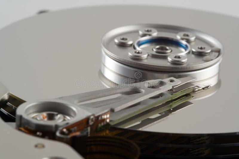 Spindle Of The Hard Disk Drive HDD With Small Screws Stock Image ...