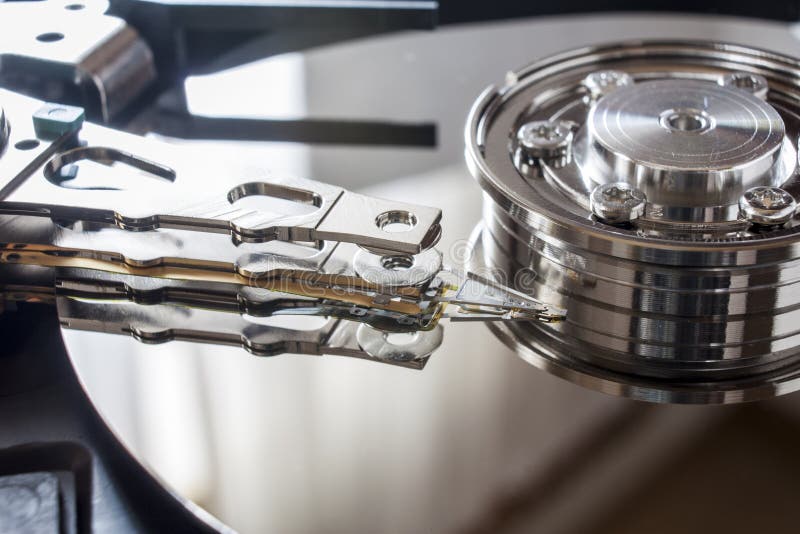 Secure hard disk drive stock image. Image of memory, storing - 26955757