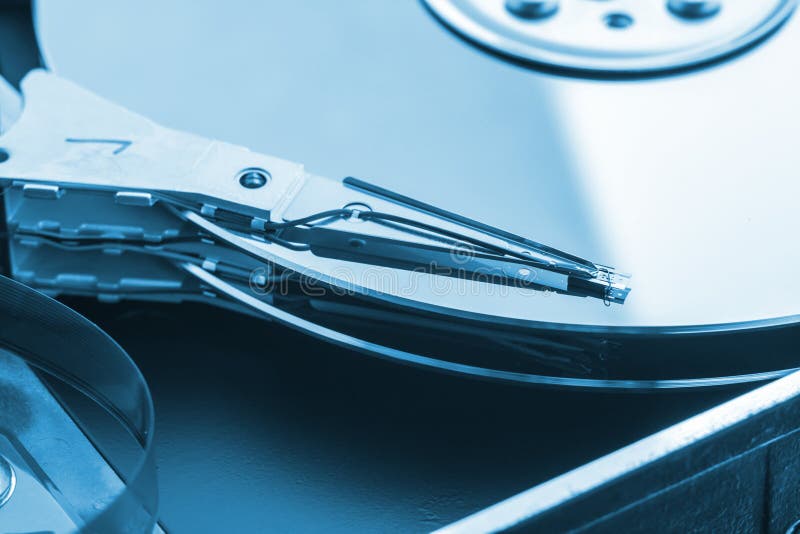 Hard disk drive. stock photo. Image of bits, abstraction - 28652000