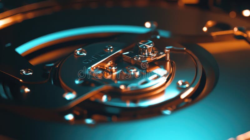 Hard Disk Drive Closeup Showing Data Reading Writing Mechanism Stock ... Hard Disk Drive Closeup Showing Data Reading Writing Mechanism Stock ...