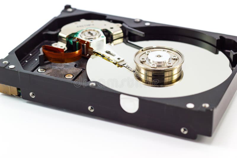 The Hard Disk Drive for Computer Data Storage Stock Image - Image of ...