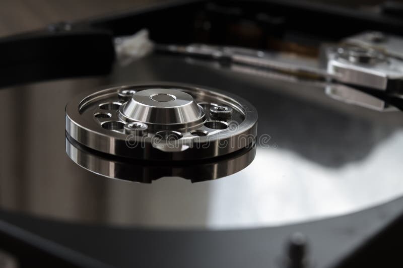 Hard Disk Drive. Computer Disk Inside Stock Image - Image of drive ...