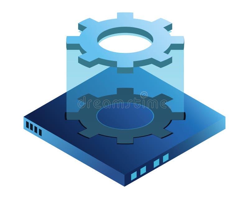 Hard Disk Drive and Computing Technology Stock Vector - Illustration of ...