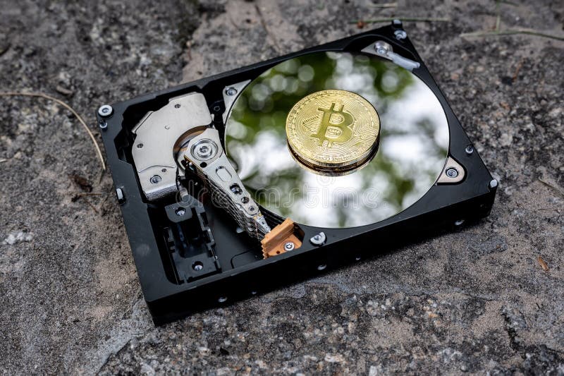 Hard Disk Drive on a Concrete Surface Stock Photo - Image of drive ...