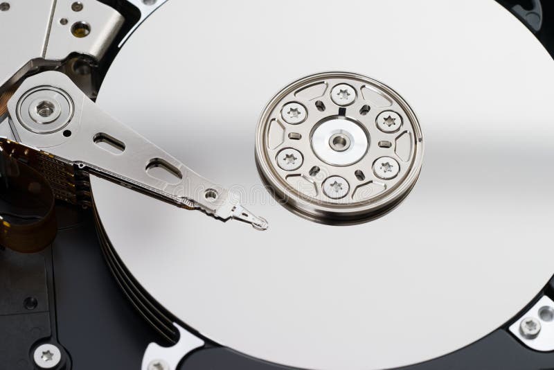 Hard disk drive stock photo. Image of inside, closeup - 76158160