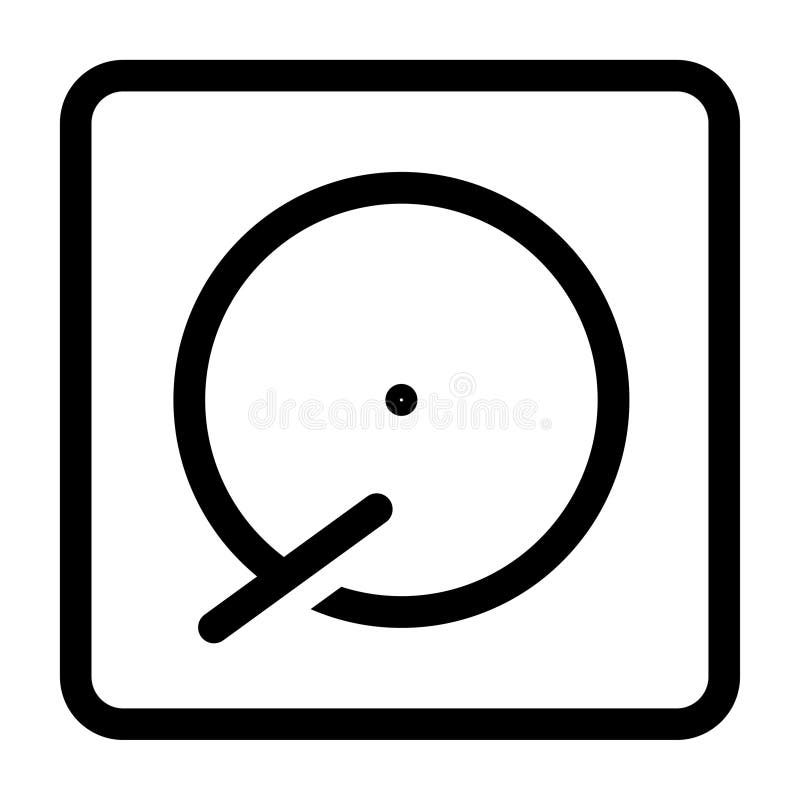 Hard Disk Drive, Hardware HDD Storage Icon Vector Stock Illustration ...