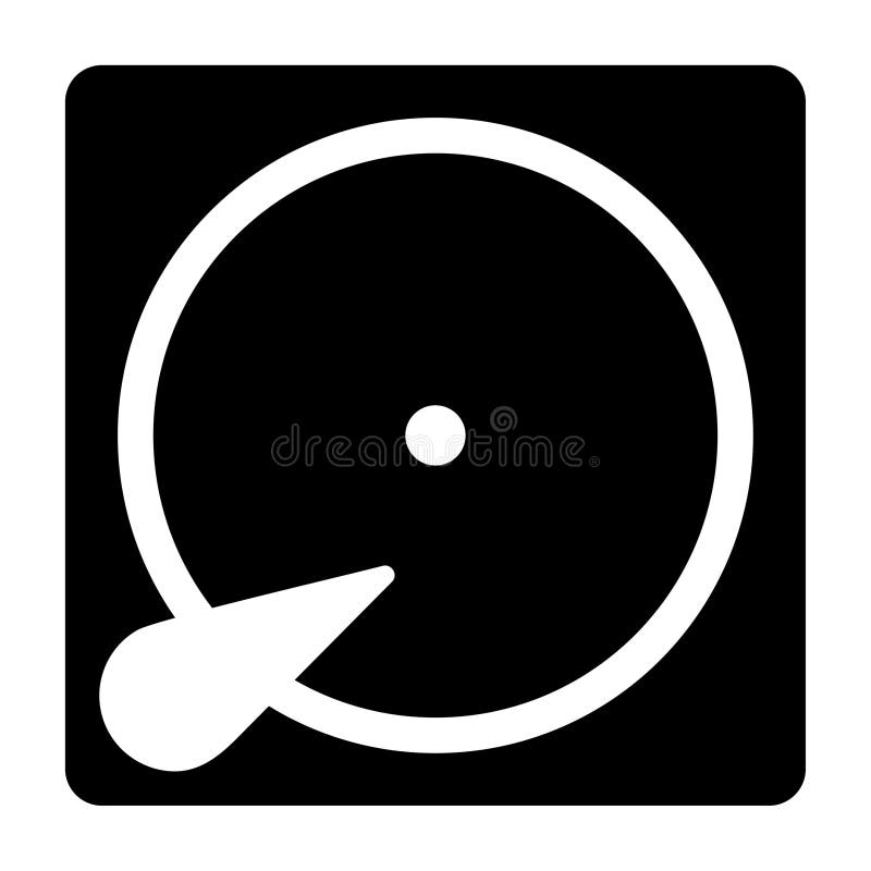 Hard Disk Drive, Hardware HDD Storage Icon Vector Stock Illustration ...