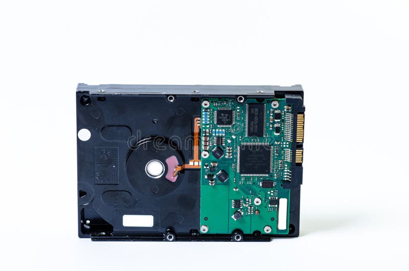 Hard Disk Drive HDD of Different Size Isolated on White Stock Image ...