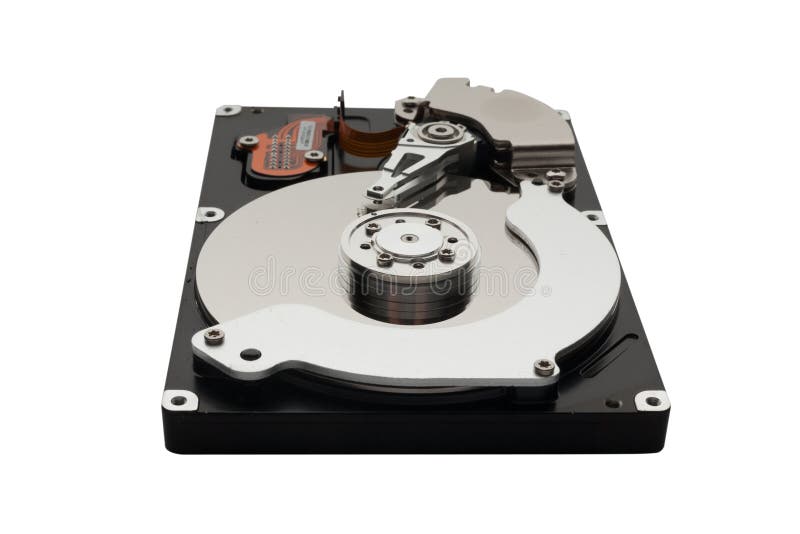 Hard Disk Drive HDD Isolated on White Background Stock Photo - Image of ...