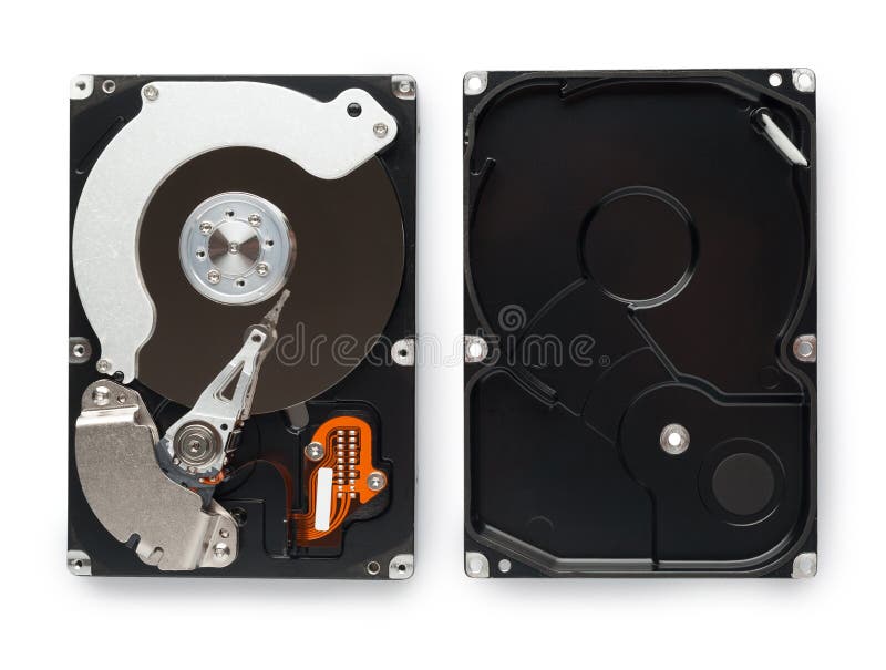 Hard Disk Drive HDD Isolated on White Background Stock Photo - Image of ...