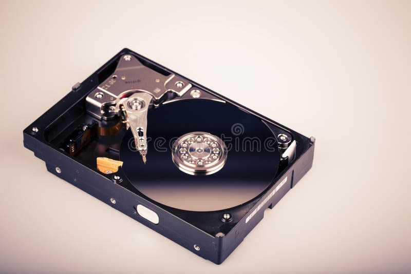 Hard Disk Drive HDD Isolated on White Background Stock Photo - Image of ...