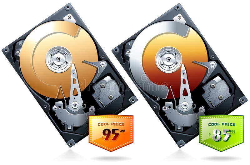 Hard disk drive HDD vector stock vector. Illustration of megabyte ... Hard disk drive HDD vector stock vector. Illustration of megabyte ...