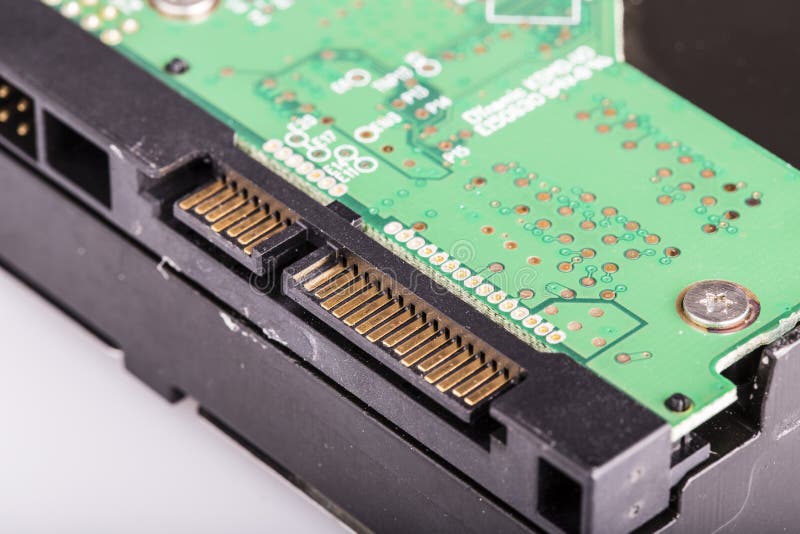 Hard Disk Drive HDD, SATA Port Stock Photo - Image of hardware, high ...