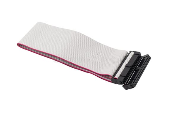 Hard Disk Drive IDE Connector Isolated on White Background. Connectors ...