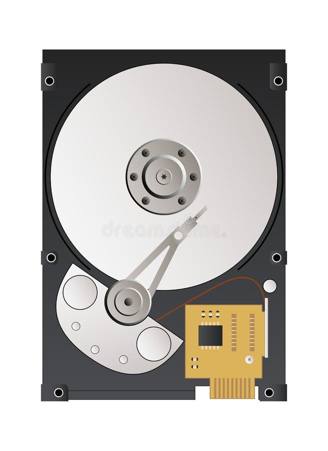 Hard Disk Drive stock vector. Illustration of device - 161966755
