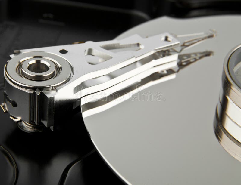 Hard disk drive inside stock image. Image of computer - 47508713