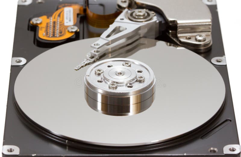 Hard disk drive inside stock photo. Image of network - 42692496
