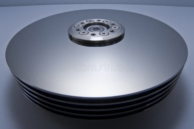 Hard Disk Drive Inside Parts Stock Image - Image of computer, magnetic ...