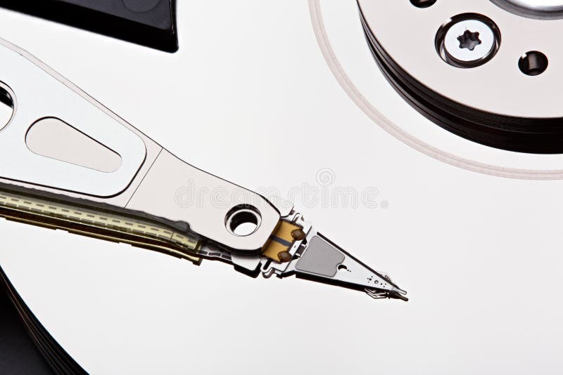 Hard Disk Drive Inside. Stacked Photo. Stock Image - Image of object ...