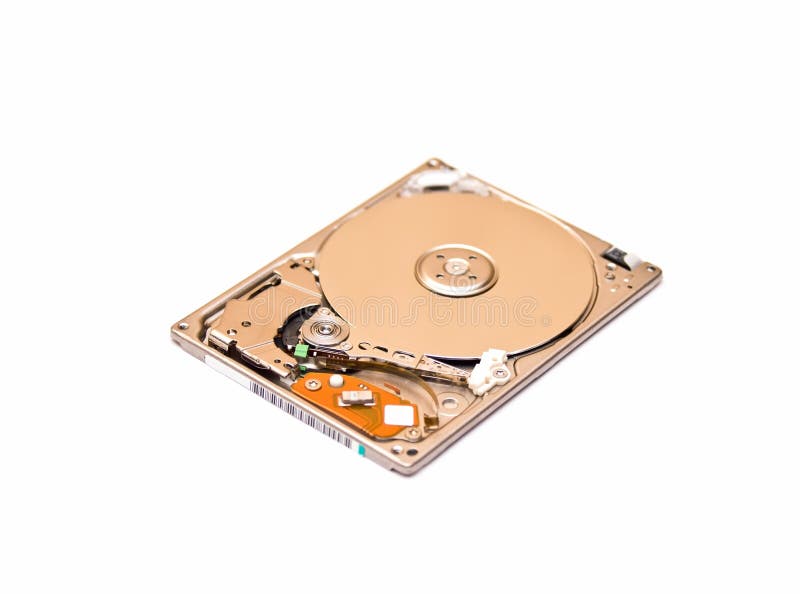 Hard Disk Drive and Compact Dics Isolated on White Stock Photo - Image ...