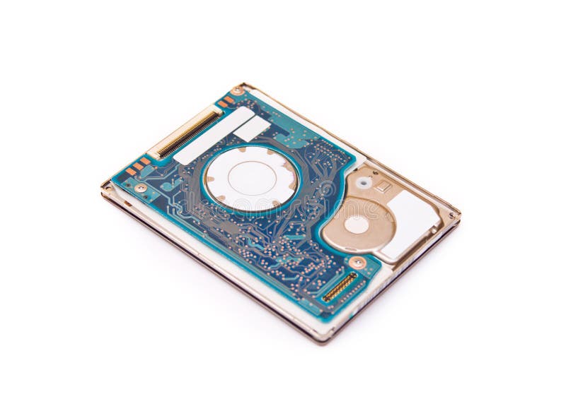 Hard Disk Drive and Compact Dics Isolated on White Stock Photo - Image ...