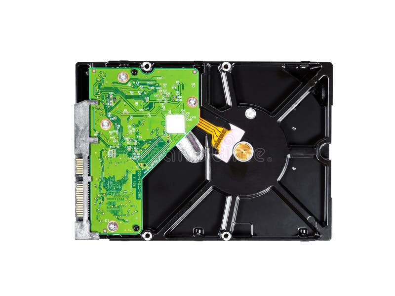 Hard Disk Drive Isolated on White Background Stock Image - Image of ...