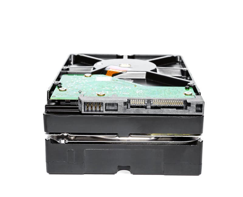 Hard Disk Drive Isolated on White Background Stock Image - Image of ...