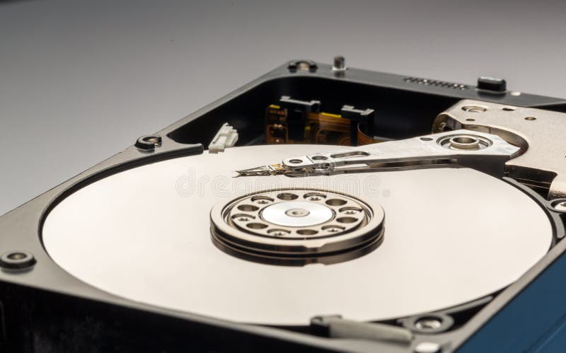 Hard Disk Drive and Open Cover. Computer Hardware, Hard Disk, Storage ...