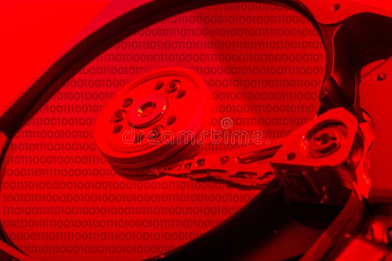 Hard disk drive plate stock photo. Image of file, head - 50176452