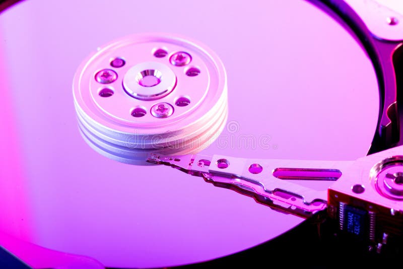Hard disk drive plate stock image. Image of magnetic - 50177201
