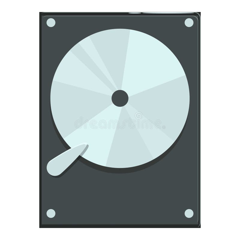Hard Disk Drive Reading Data with Head Accessing Platter Stock Vector ...