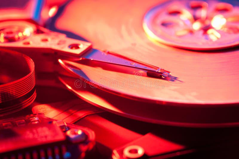 Hard disk drive stock photo. Image of circle, high, head - 31583206