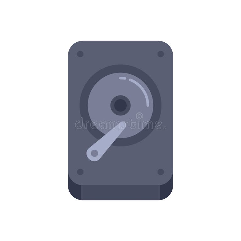 Hard Disk Drive Spinning Platter with Read Write Head Accessing Data ...