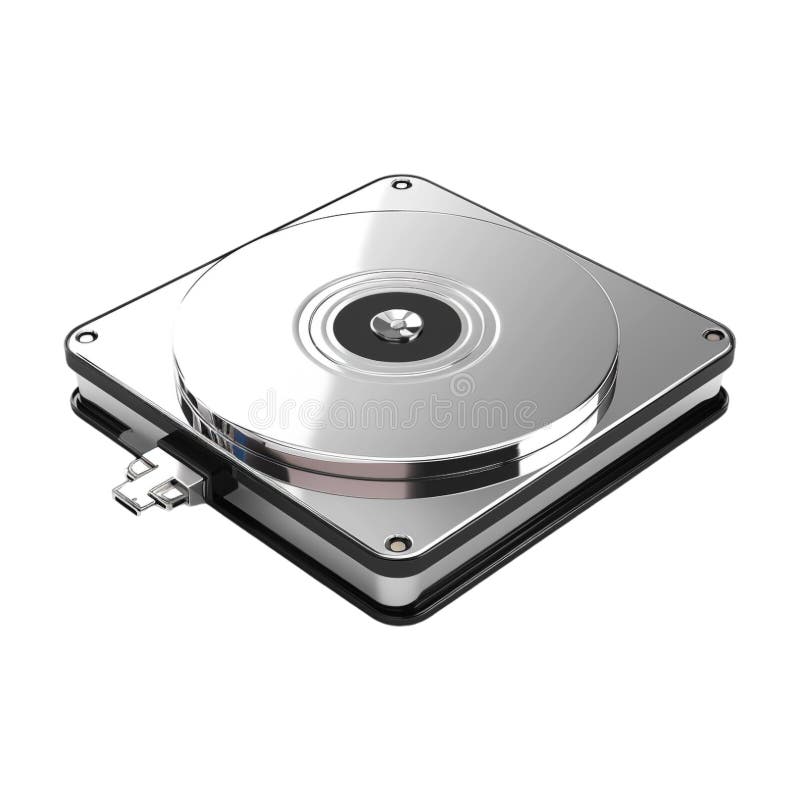 Hard Disk or Disk Drive on Transparent Background - Ai Generated Stock ...