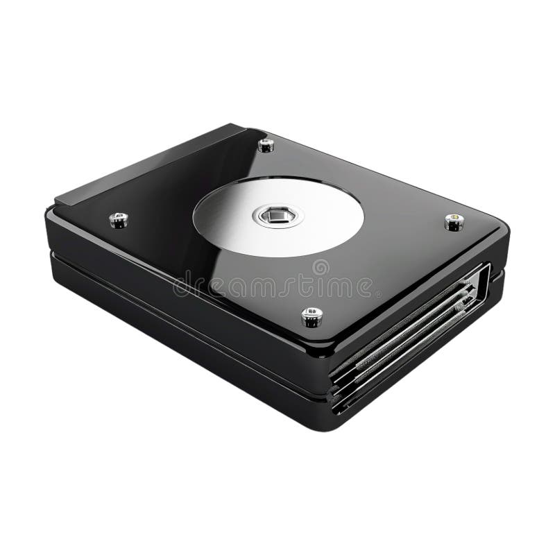 Hard Disk or Disk Drive on Transparent Background - Ai Generated Stock ...