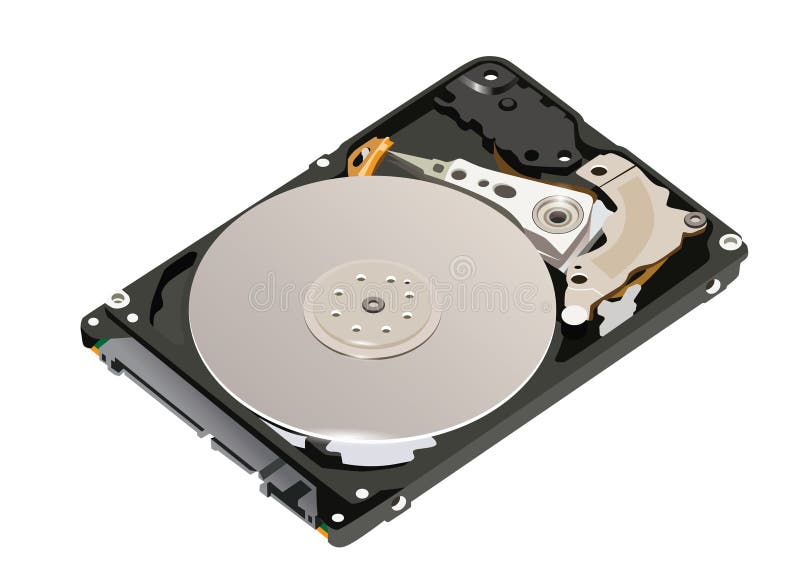 Hard Disk Drive. Vector Illustration Decorative Design Stock Vector ...